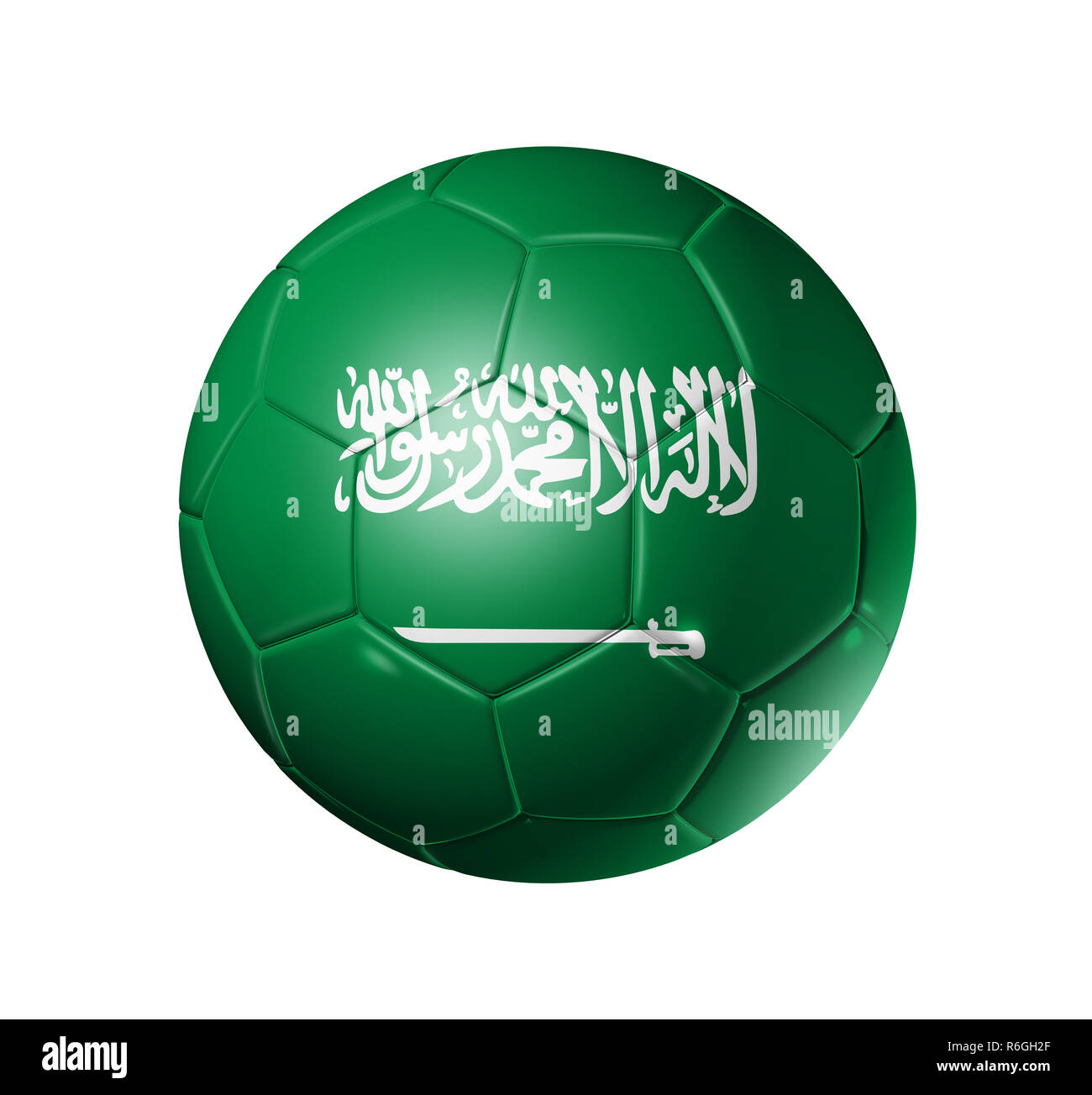 Soccer football ball with Saudi Arabia flag Stock Photo - Alamy