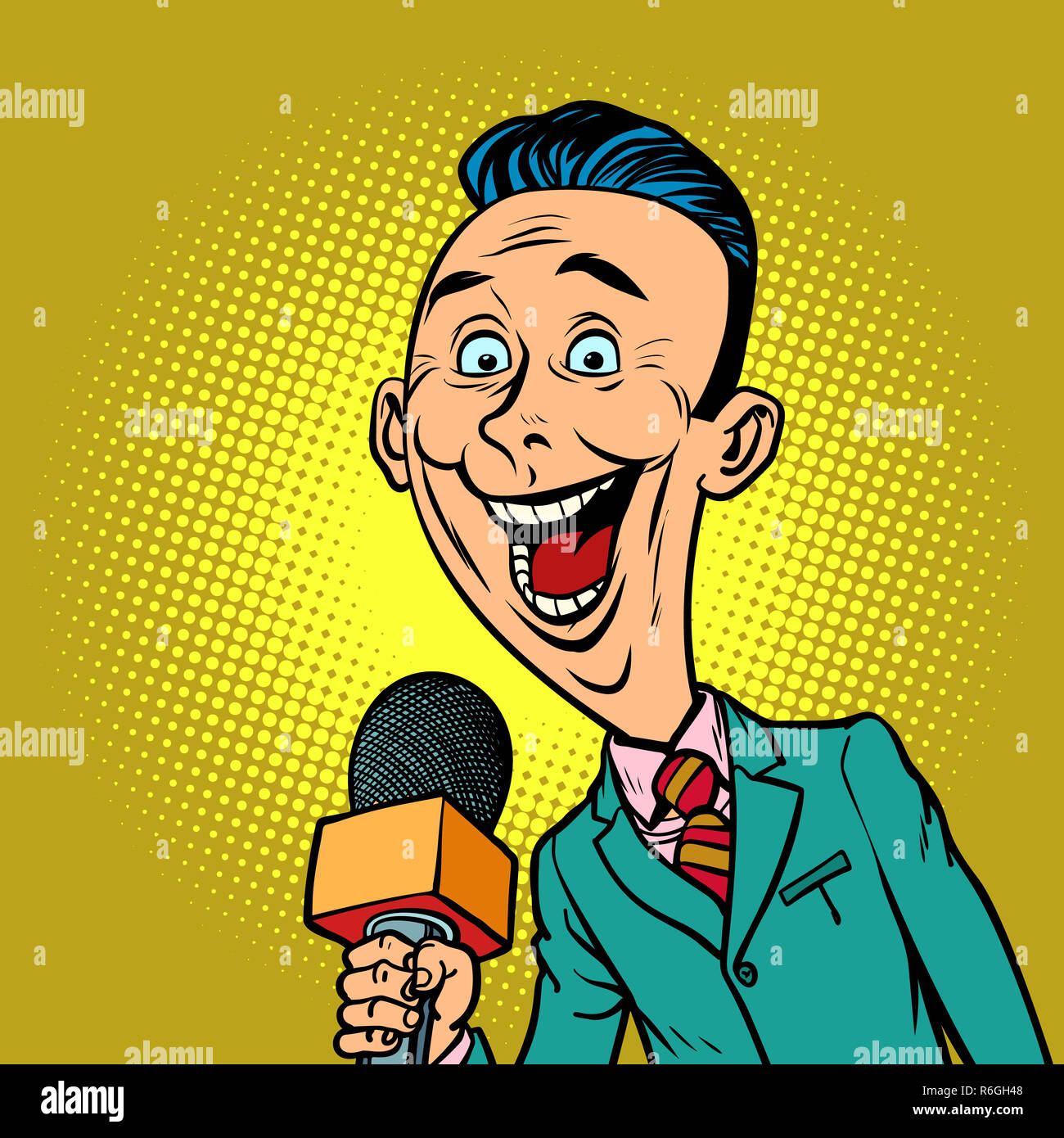 Tv Reporter Laughing High Resolution Stock Photography and Images - Alamy