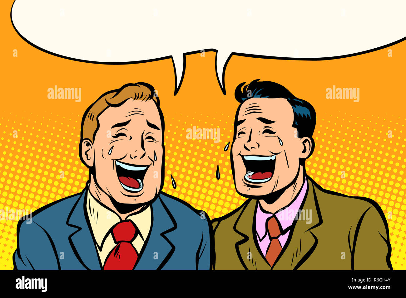 The two friends laugh Stock Photo - Alamy