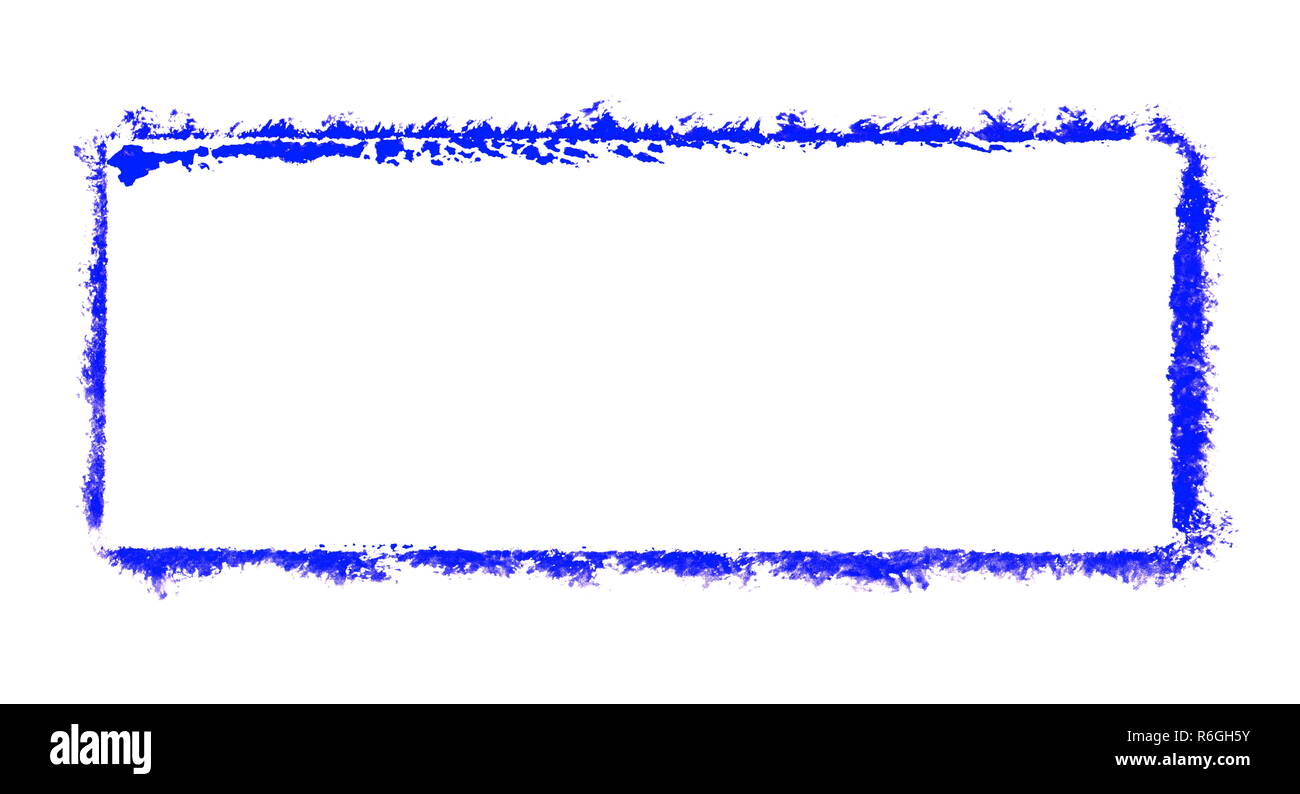 uneven blue rectangular frame Stock Photo - Alamy