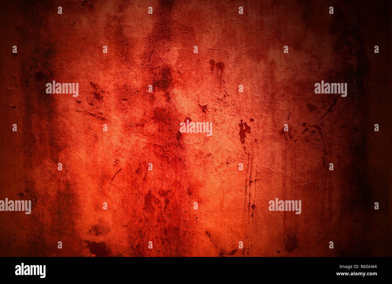 very dirty red wall as a background Stock Photo - Alamy