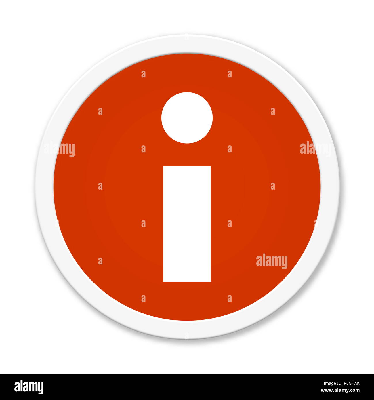 red round info button Stock Photo - Alamy