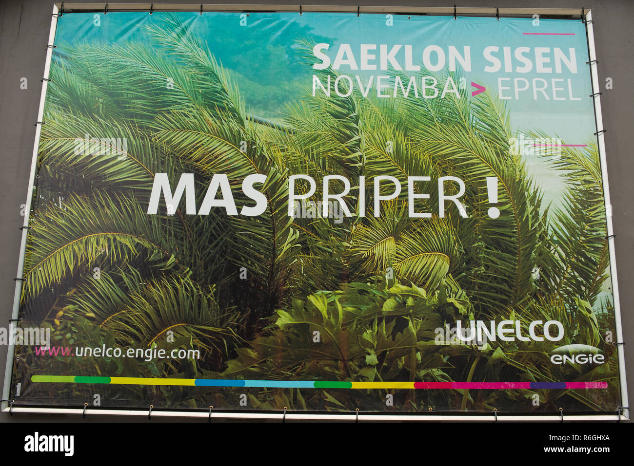 Across Vanuatu signs warn residents to prepare for the cyclone season ...