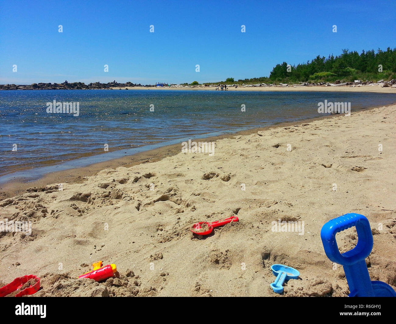 Playtime At The Beach 2 Stock Photo - Alamy