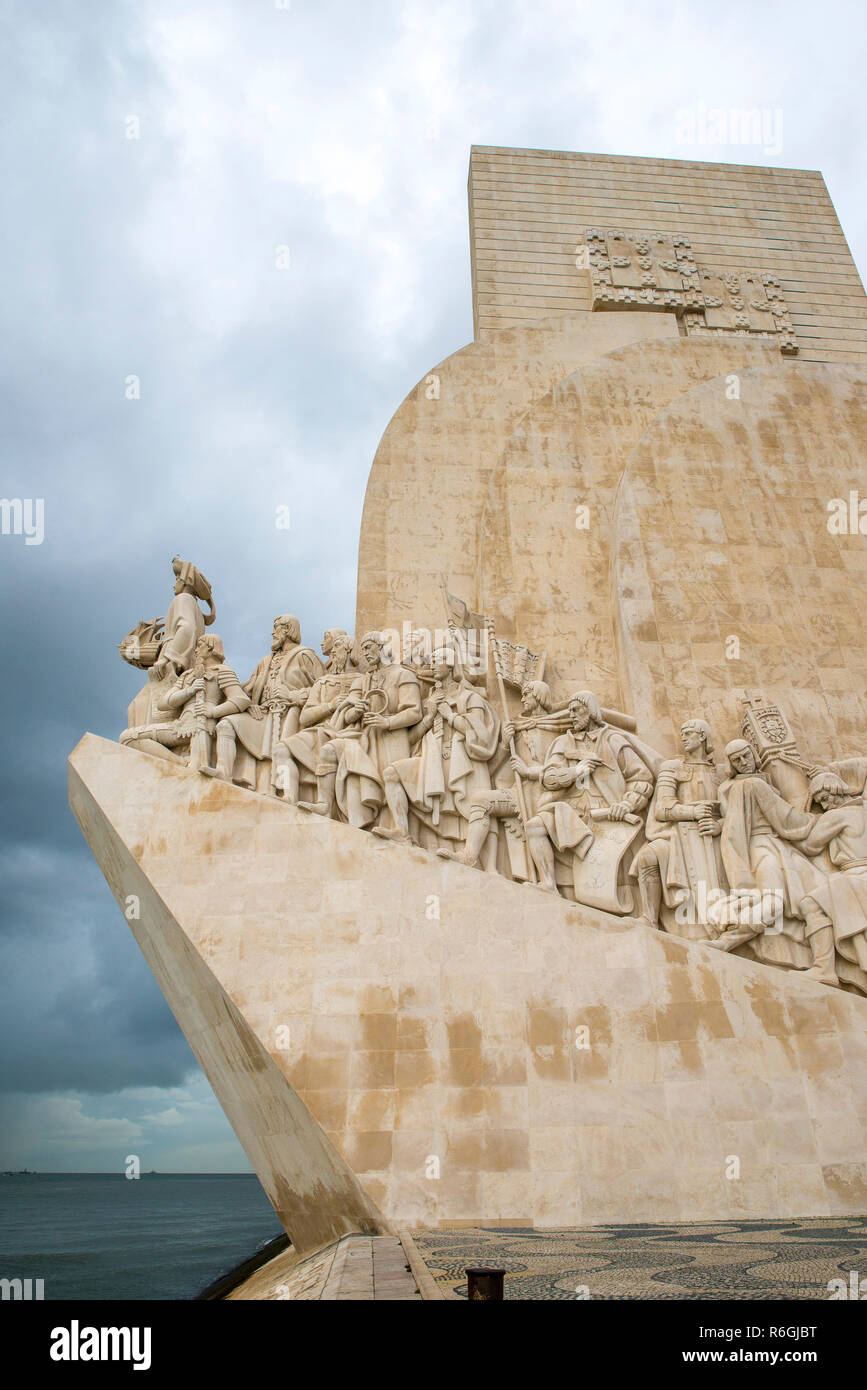 LISBON, PORTUGAL - NOVEMBER 22, 2018: Monument to the Discoveries. 52 ...