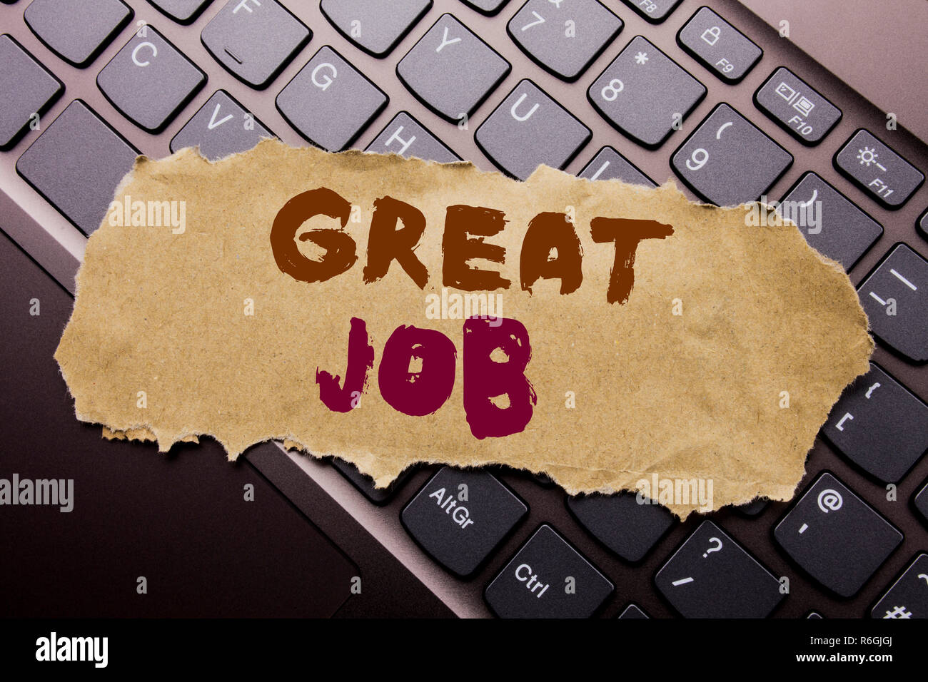 Writing text showing Great Job. Business concept for Success ...