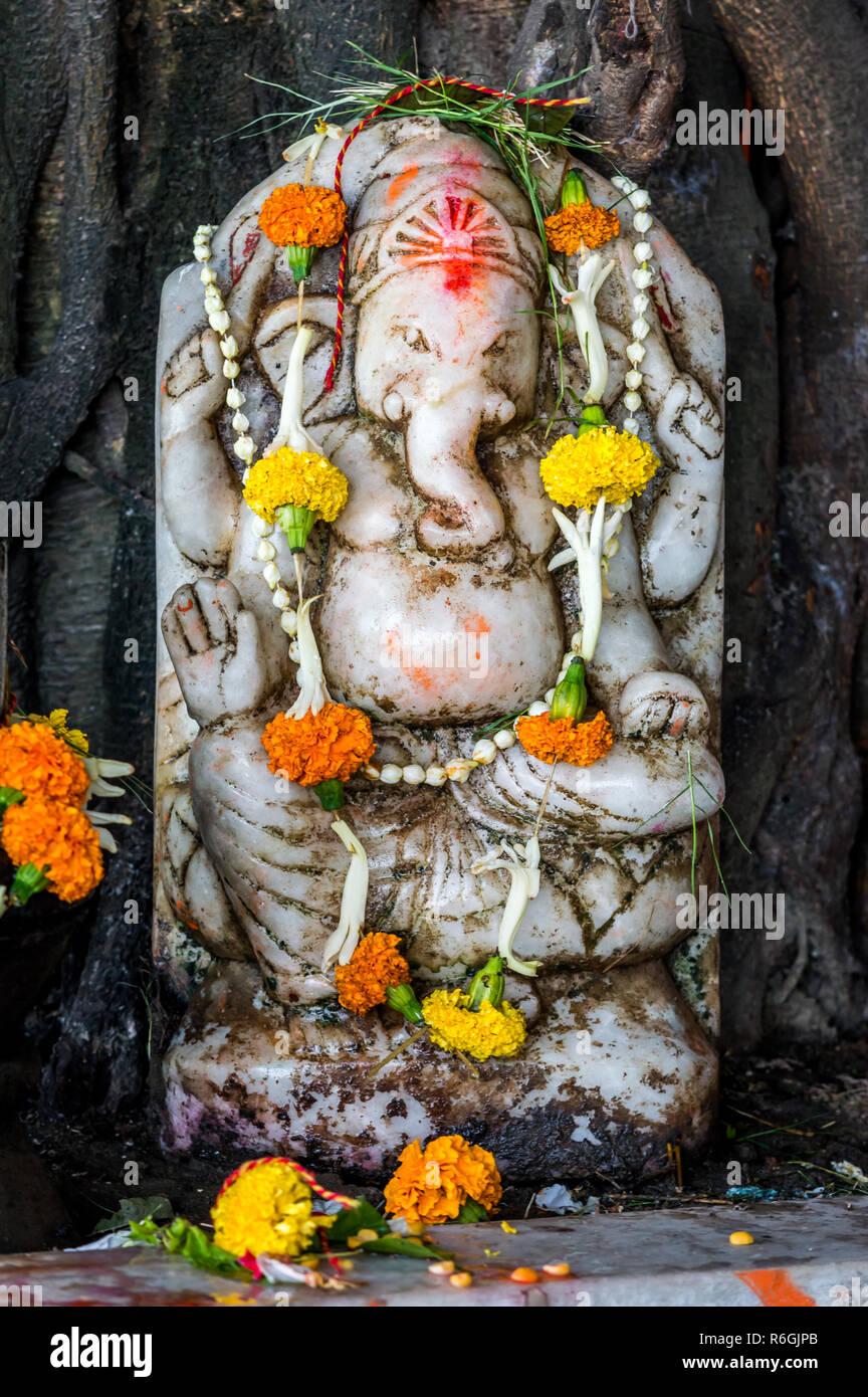 Lord Ganesha at a Hindu Temple Stock Photo - Alamy