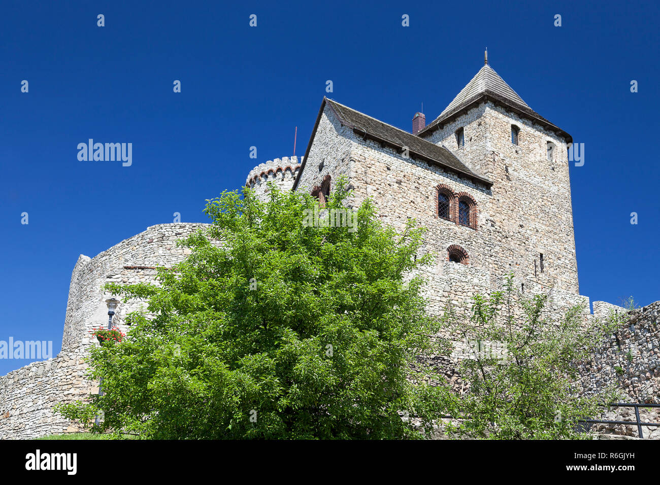 Medieval gothic castle, Bedzin Castle, Upper Silesia, Bedzin, Poland ...