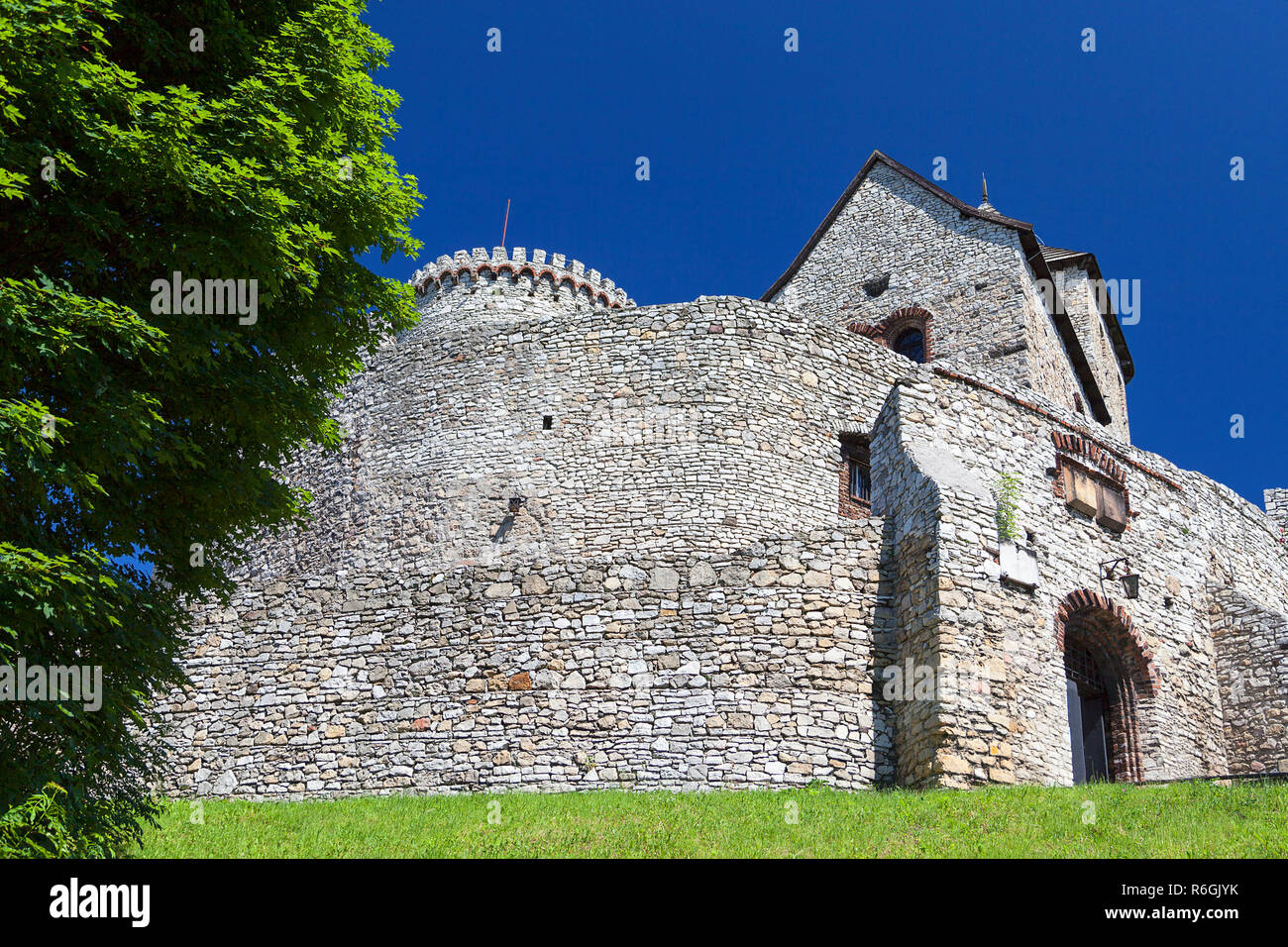 Medieval gothic castle, Bedzin Castle, Upper Silesia, Bedzin, Poland ...