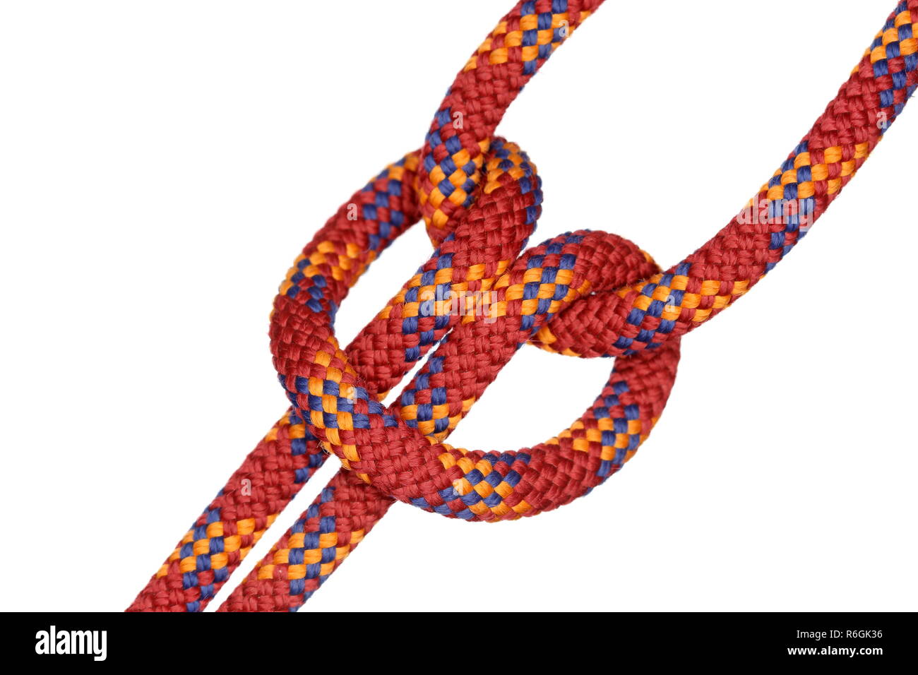 red isolated rope knot Stock Photo - Alamy