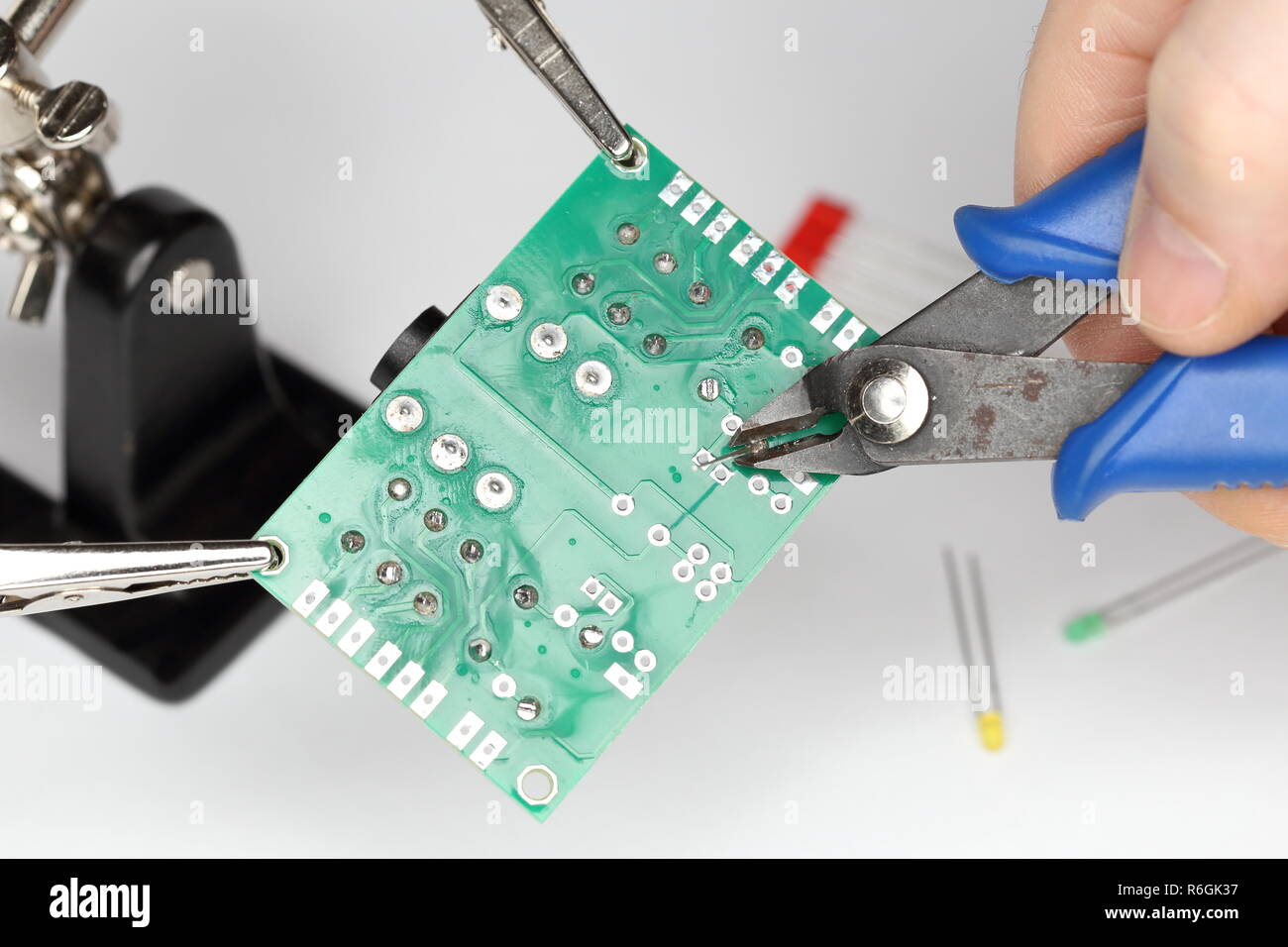 processing of electronic components Stock Photo - Alamy