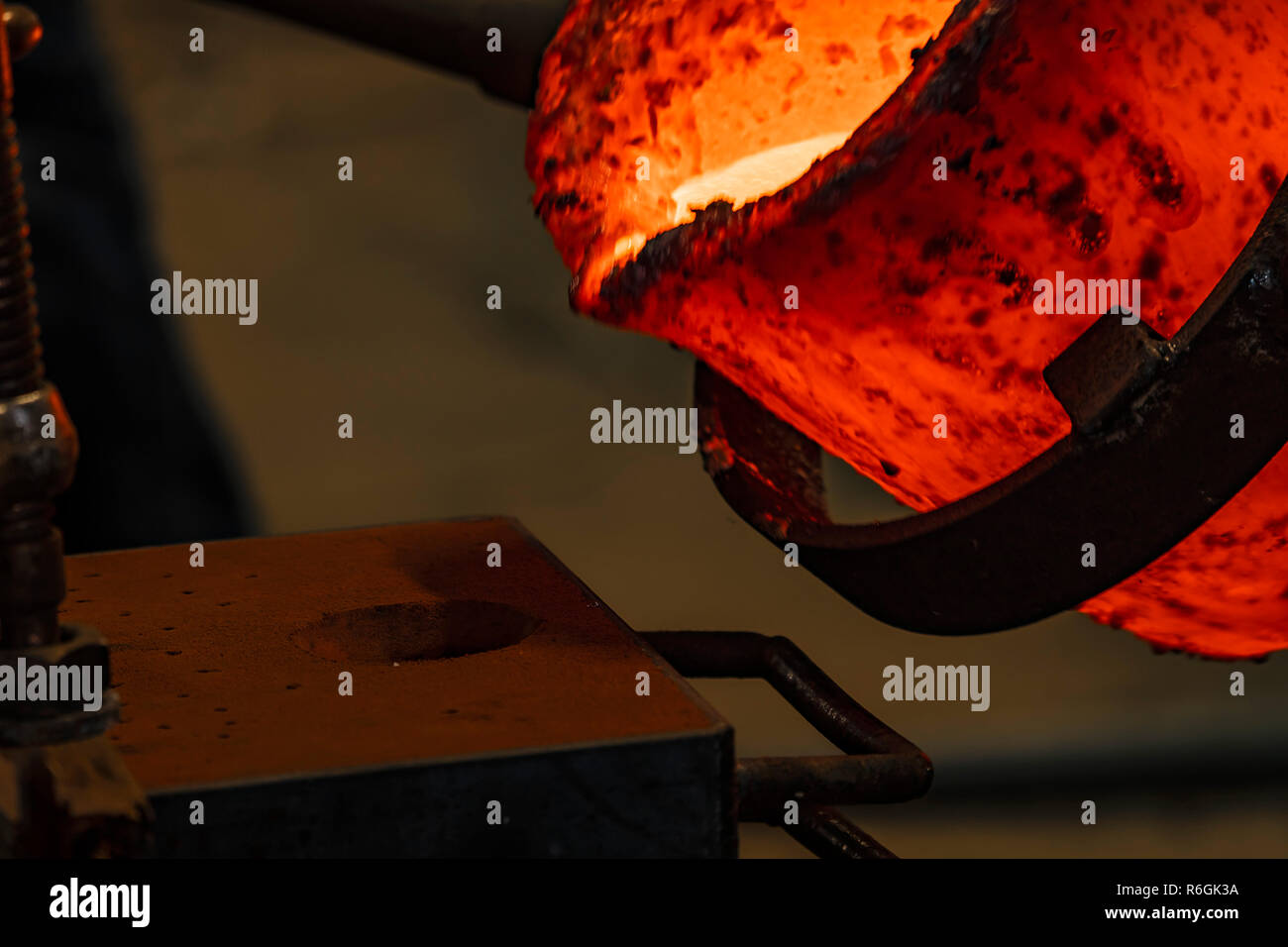 Melted metal hi-res stock photography and images - Alamy