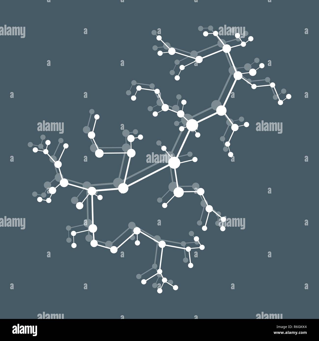 Structure of molecule and communication. Scientific concept. Medical ...