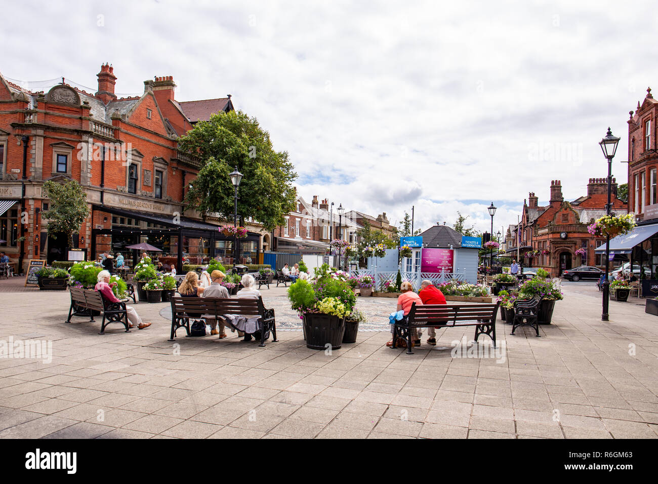 Clifton Square in Lytham St Annes Lancashire UK Stock Photo - Alamy