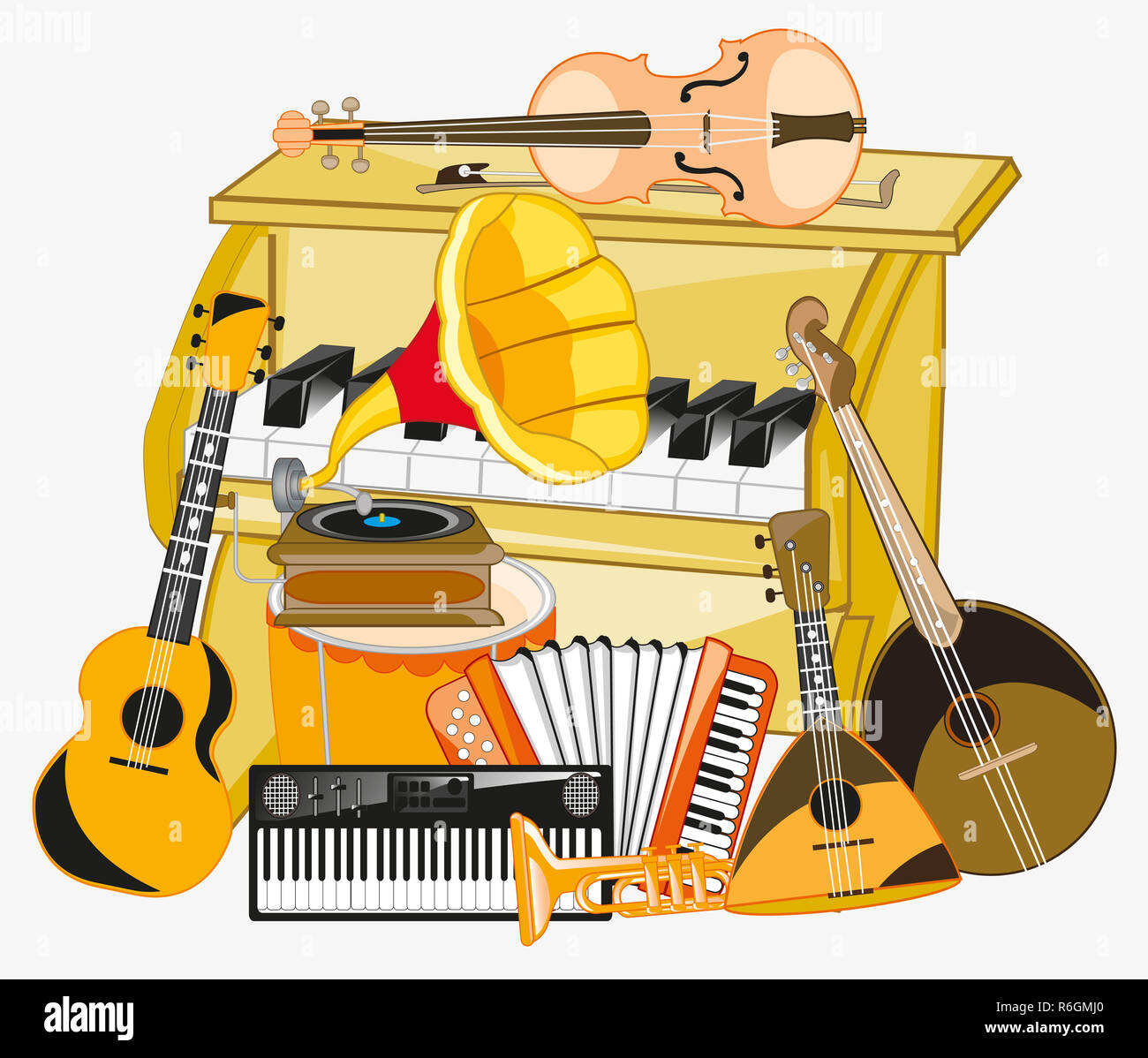 Much music instruments Stock Photo - Alamy