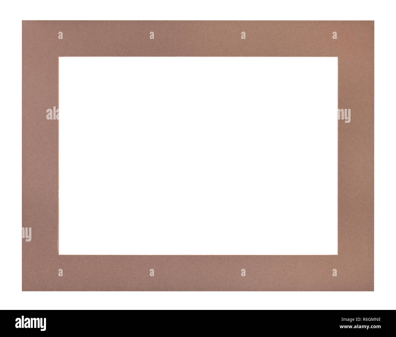 wide flat brown passe-partout for picture frame Stock Photo - Alamy