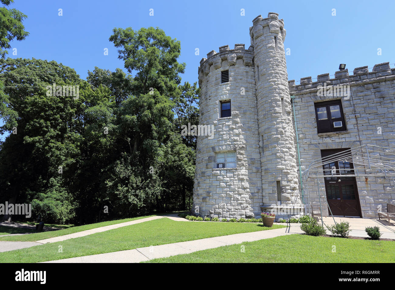 Gould Castle Sands Point Preserve Long Island new York Stock Photo - Alamy