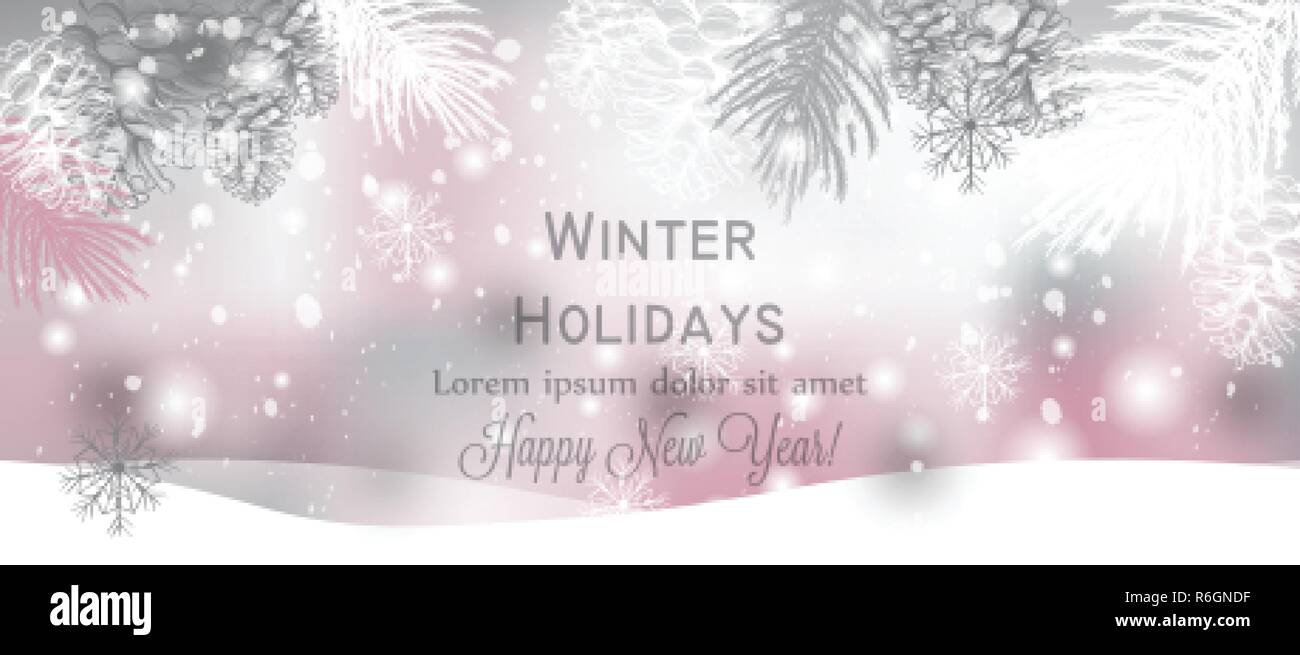 Winter background snowflakes Vector. Blue and gray snowflakes frozen ...