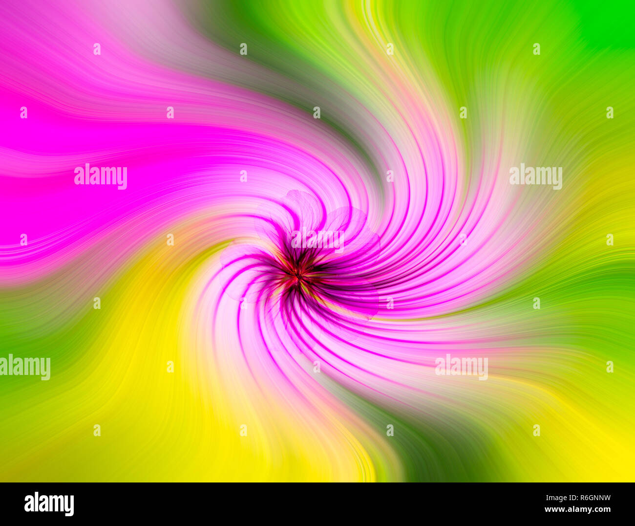 Colorful abstract twirl effect background with flower Stock Photo - Alamy