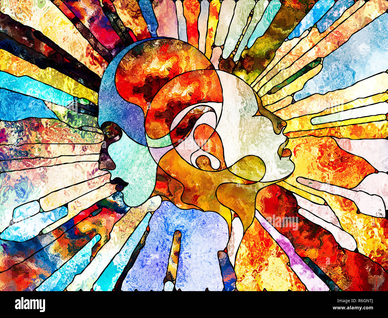 One With the World Stock Photo - Alamy