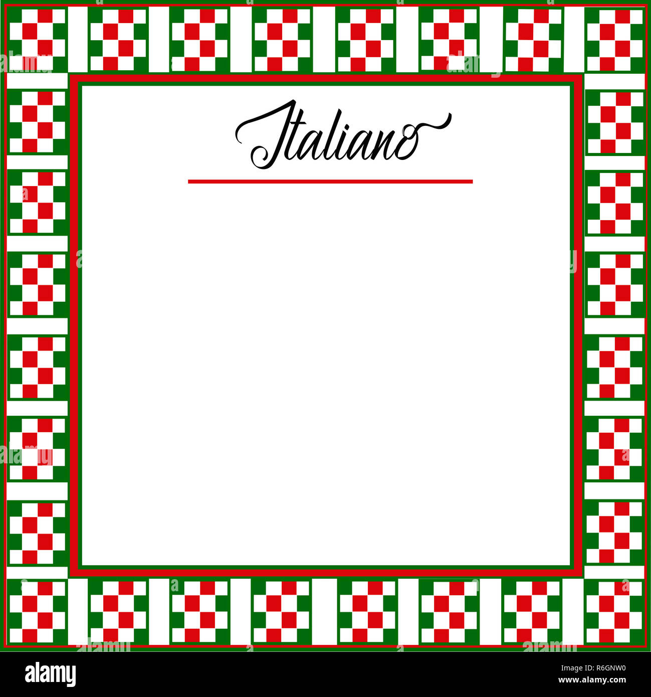 Italian Italian Checkered Border