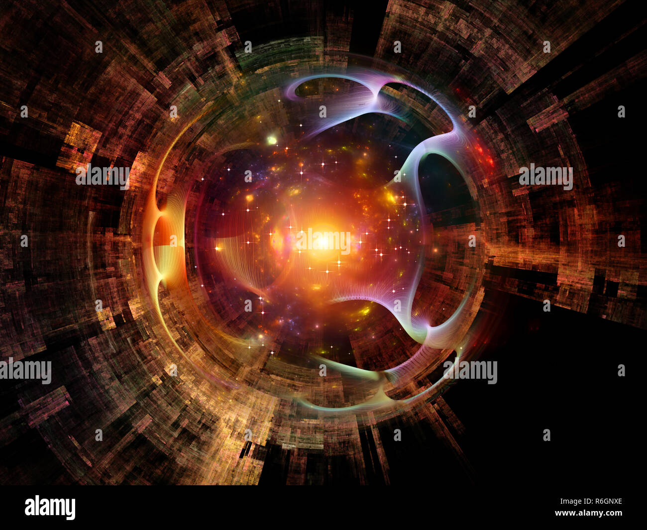 Cool Radial Fractal Texture Stock Photo - Alamy