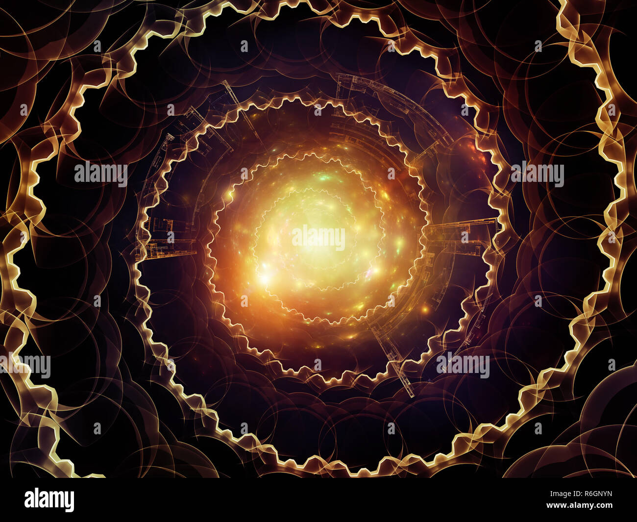 Visualization of Radial Fractal Texture Stock Photo - Alamy
