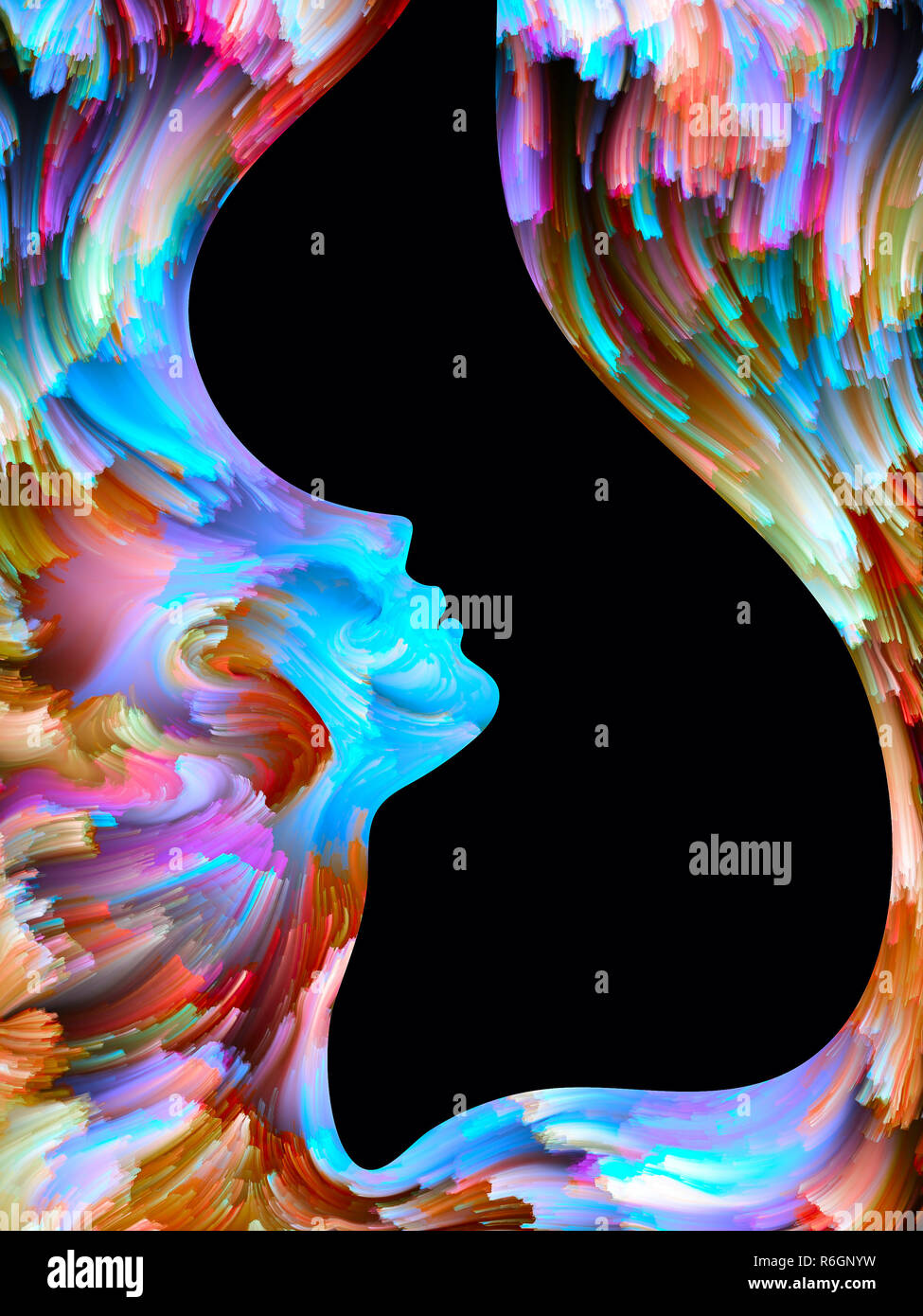 Illusion of Paint Stock Photo - Alamy