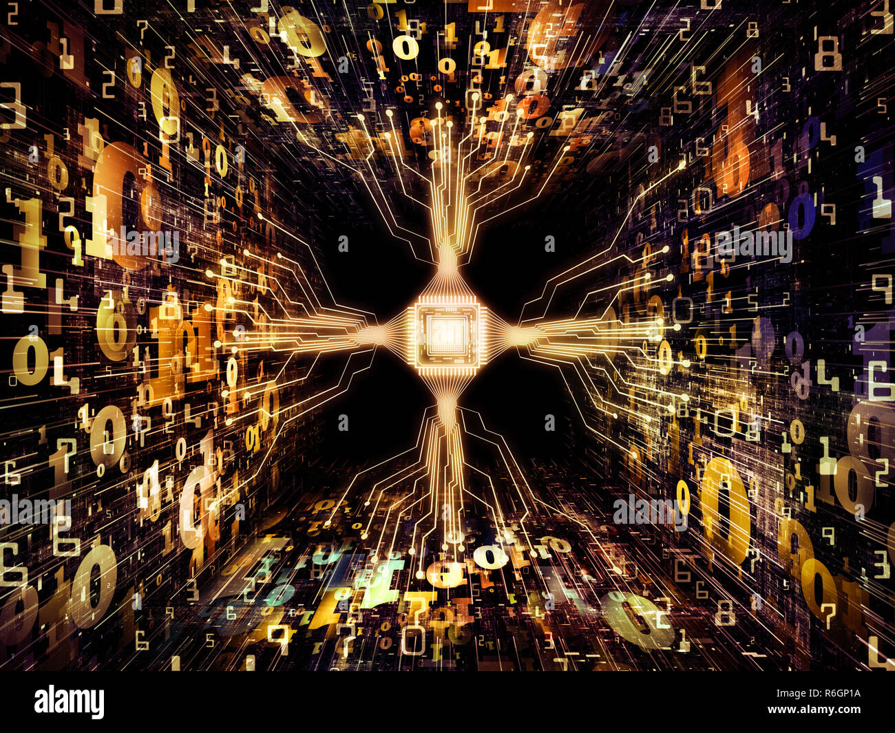 Way of Computer CPU Stock Photo - Alamy