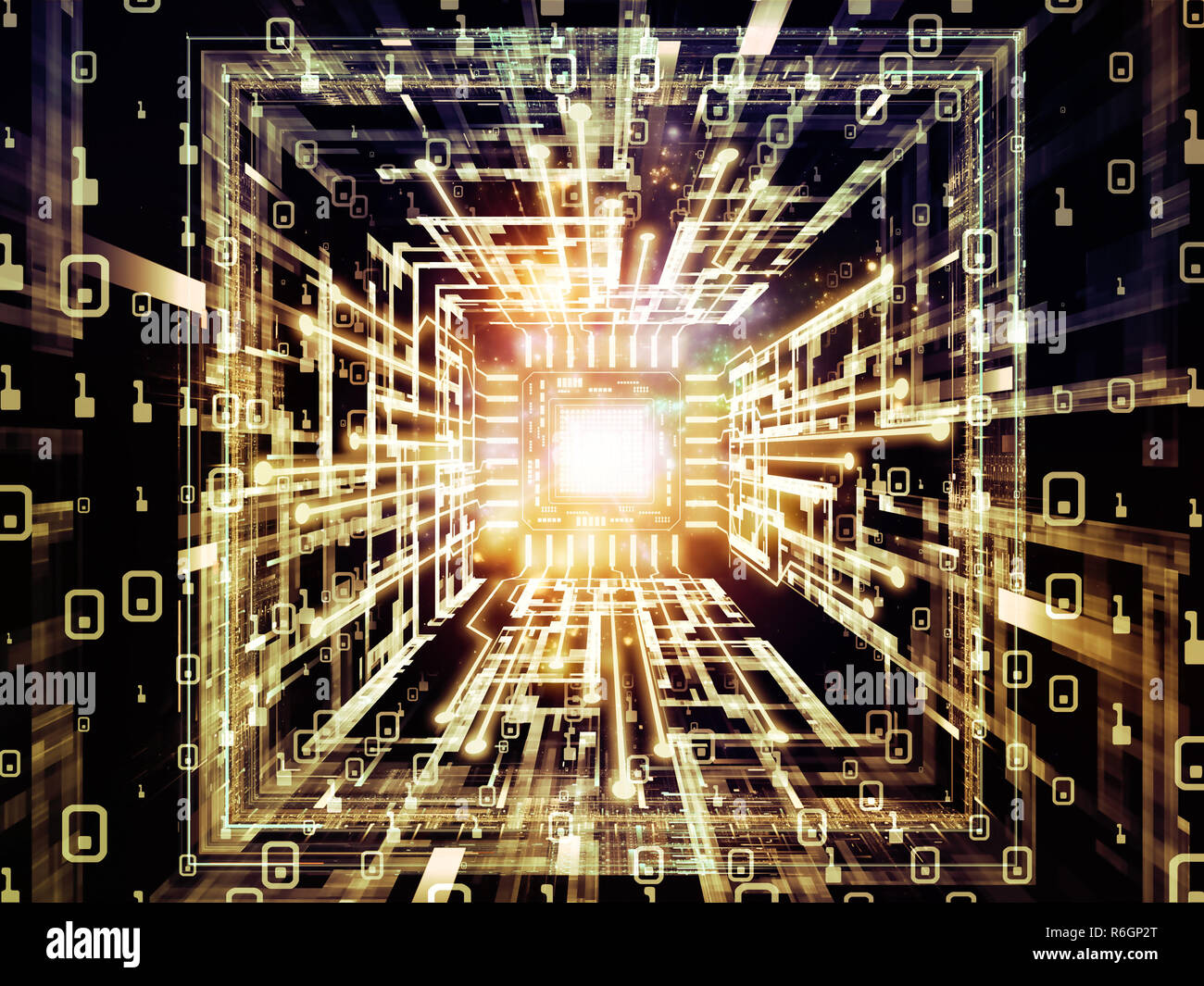 Perspectives of Digital Processor Stock Photo - Alamy