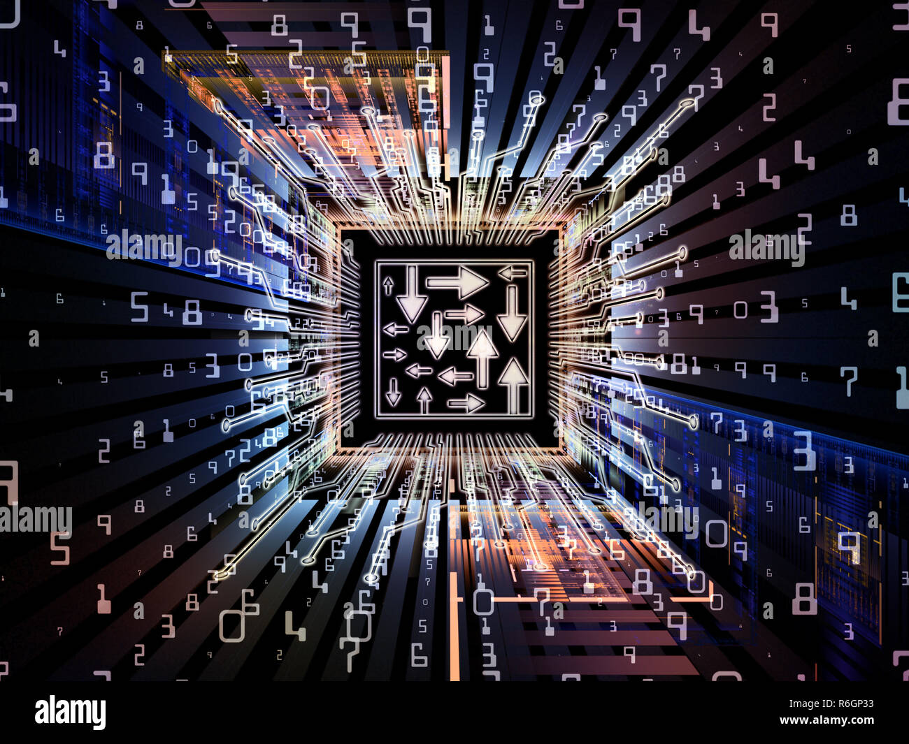 Petals of Digital Processor Stock Photo - Alamy