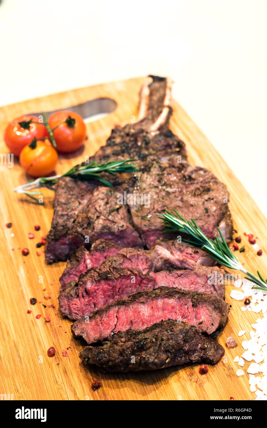 Beef Rib Steak Stock Photo - Alamy