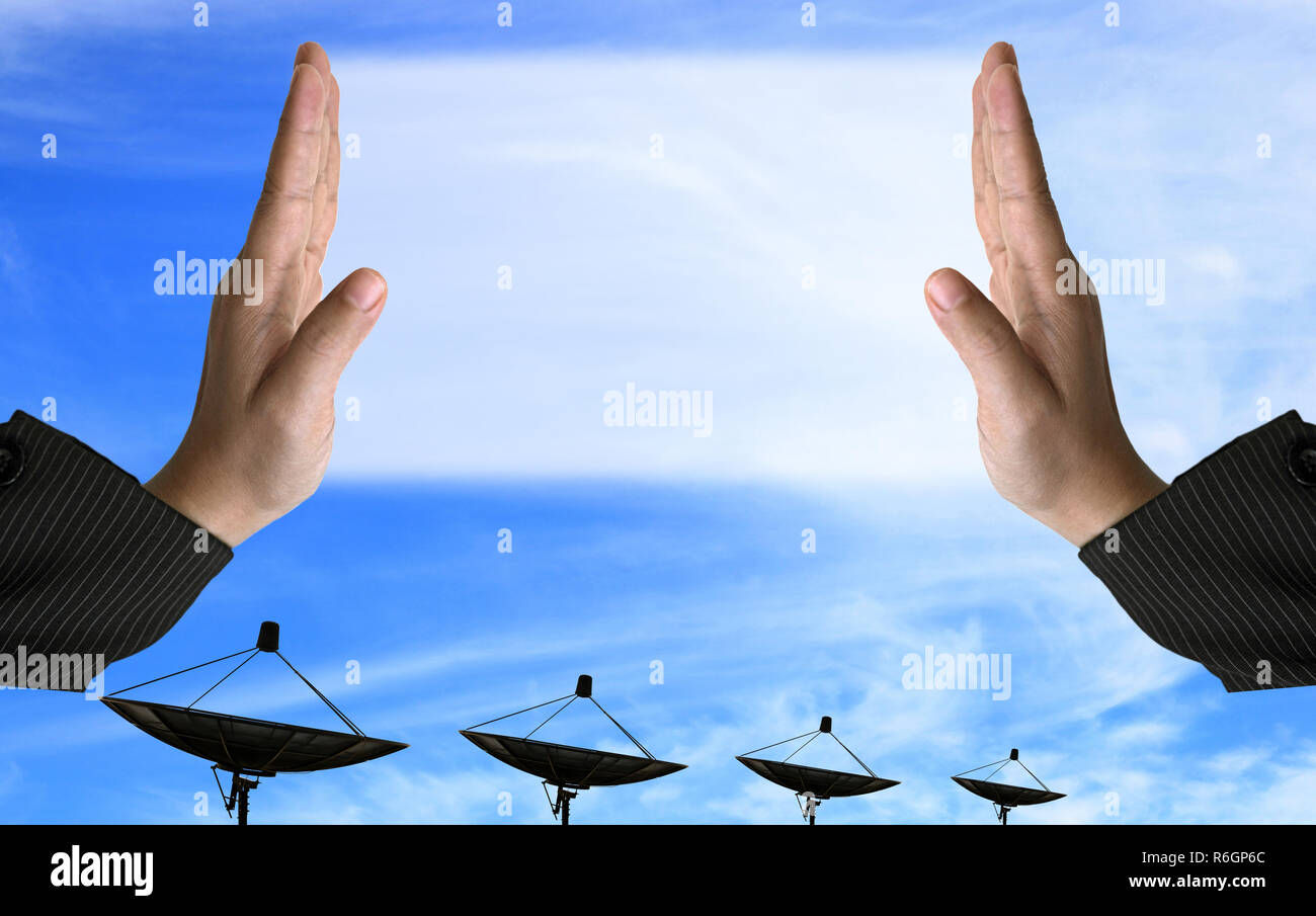 communication satellite dish Stock Photo - Alamy