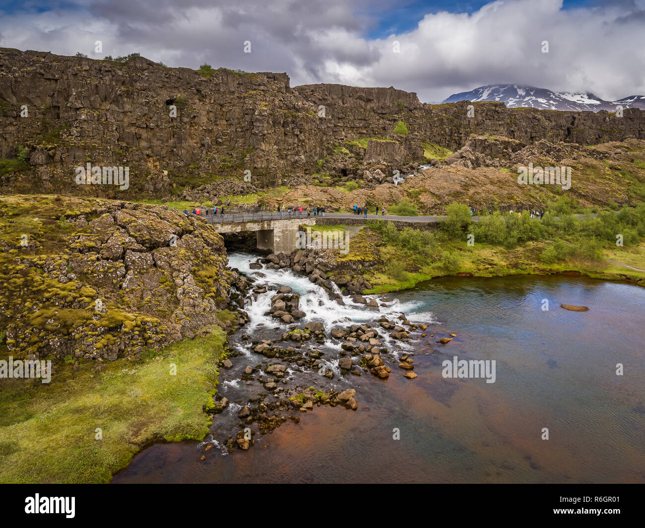 Almannagja fissure, Thingvellir National Park, Iceland Stock Photo - Alamy