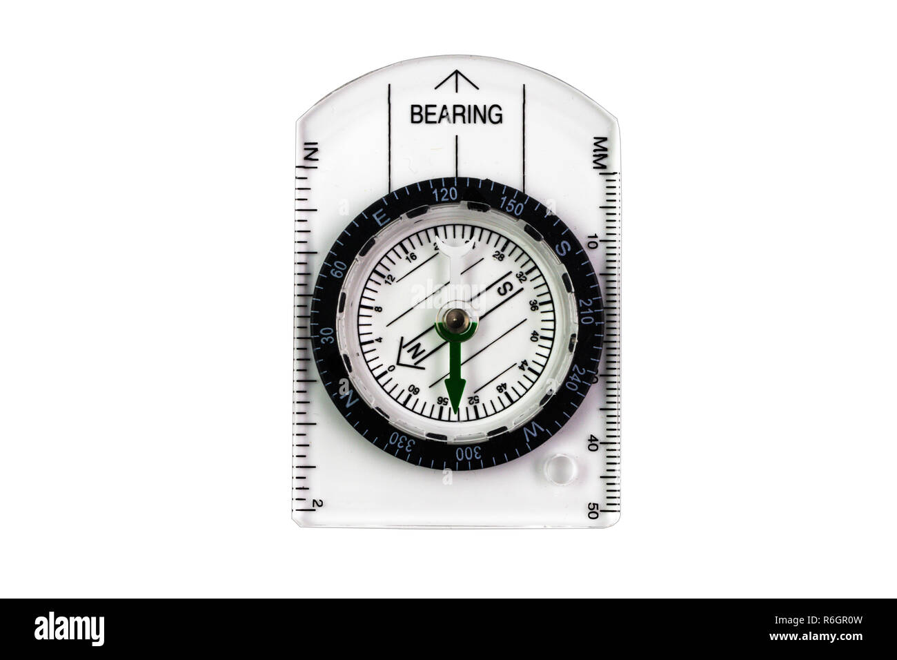 Circle compass on transparent plastic plate Stock Photo - Alamy