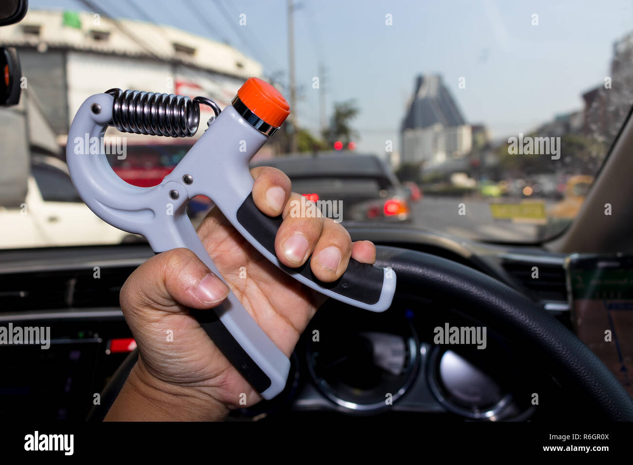 Car jumping traffic light hi-res stock photography and images - Alamy