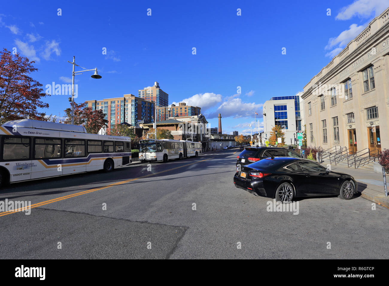 Larkin Plaza downtown Yonkers New York Stock Photo - Alamy
