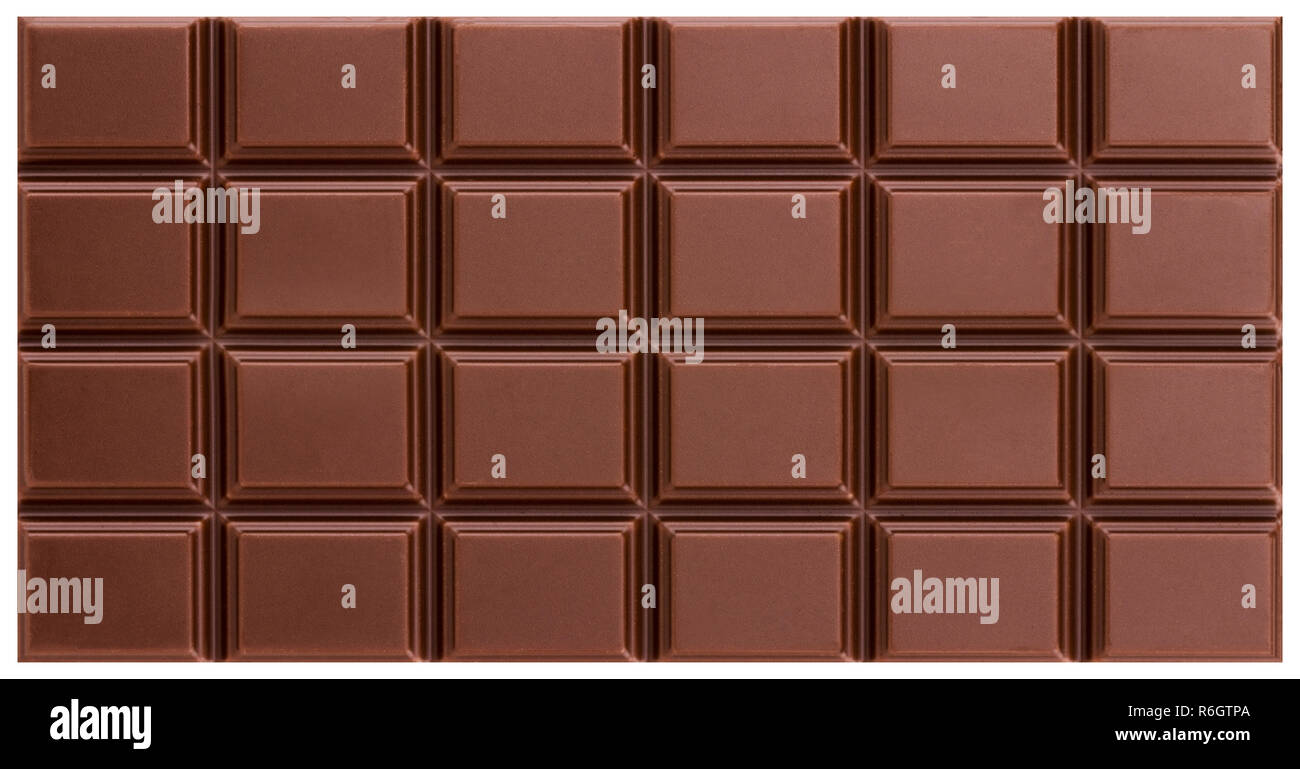 Texture of the milk chocolate bar from top view Stock Photo - Alamy