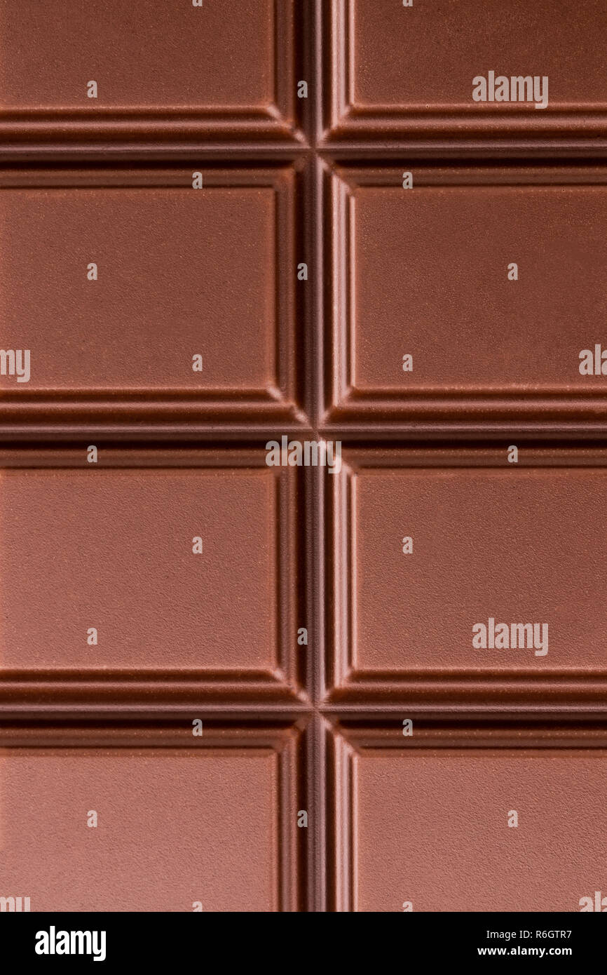 Texture of the milk chocolate bar from top view Stock Photo - Alamy