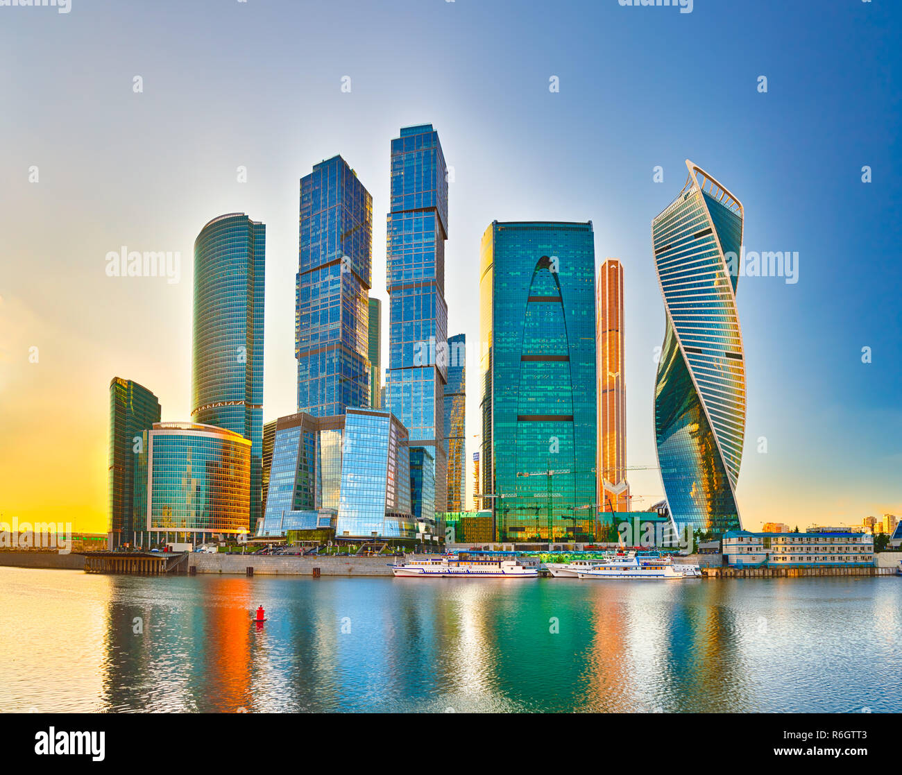 Moscow City skyline Stock Photo - Alamy