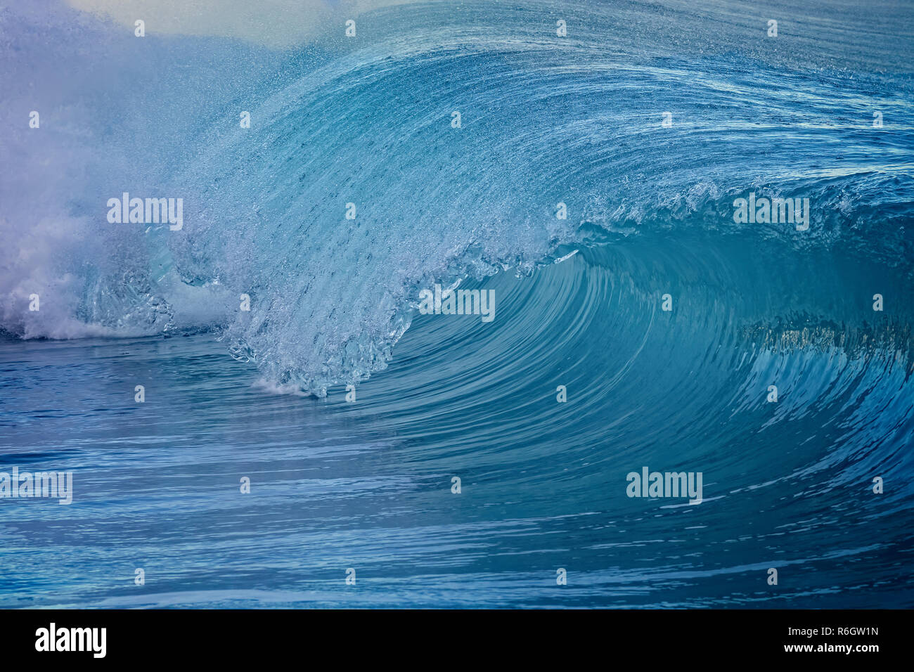 Beautiful Blue Ocean Wave in Costa Brava coastal in Spain Stock Photo ...