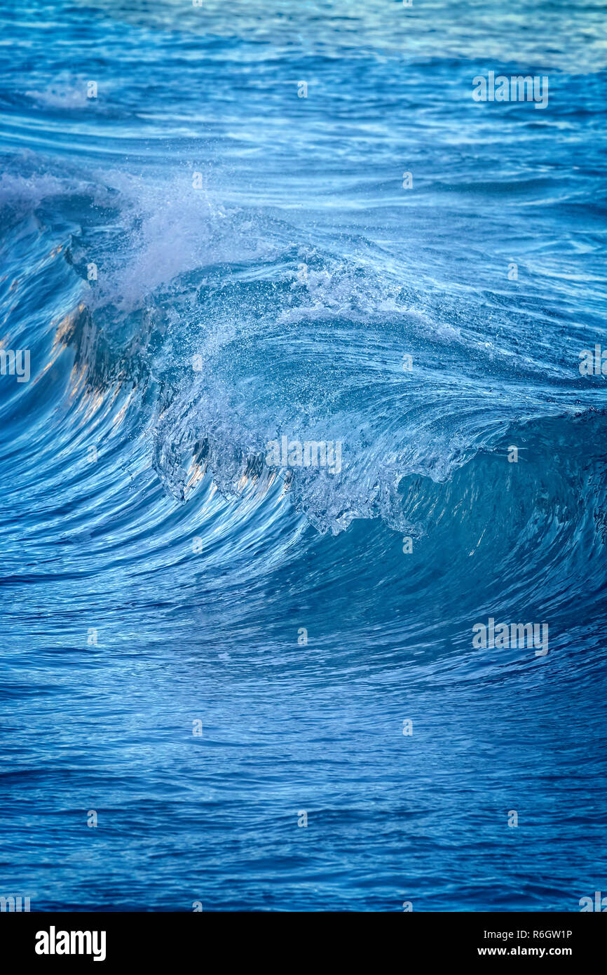 Beautiful Blue Ocean Wave in Costa Brava coastal in Spain Stock Photo ...