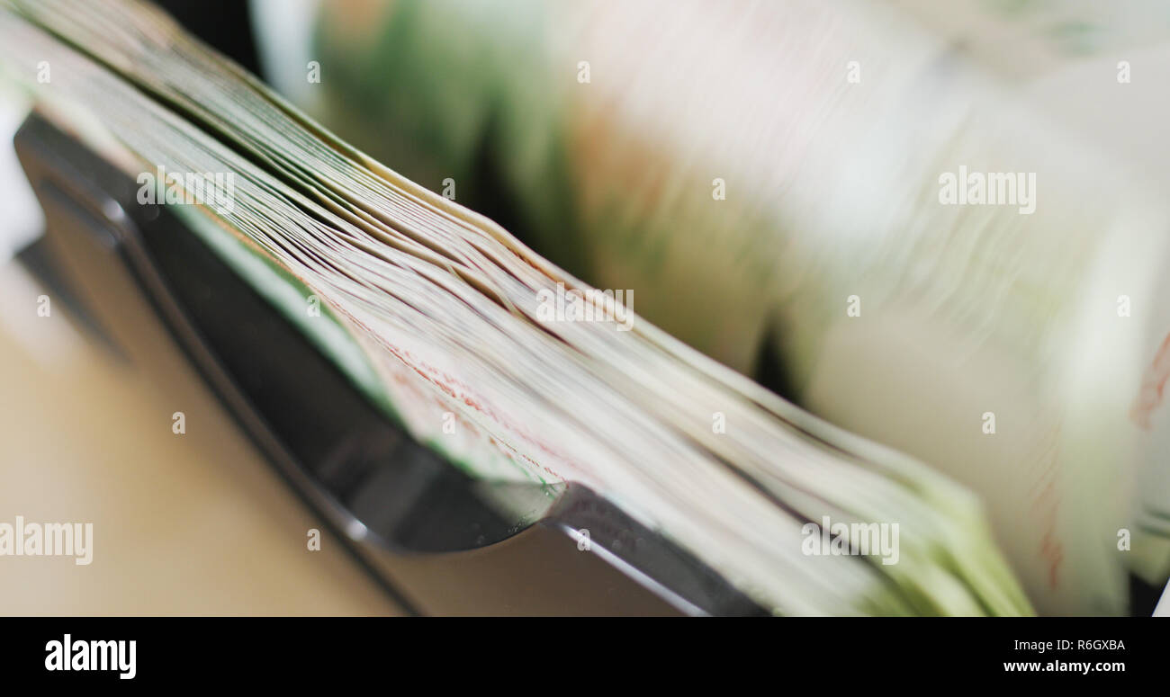 Bank note counting machine hi-res stock photography and images - Alamy