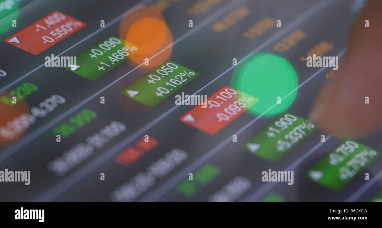 Stock market graph Stock Photo - Alamy