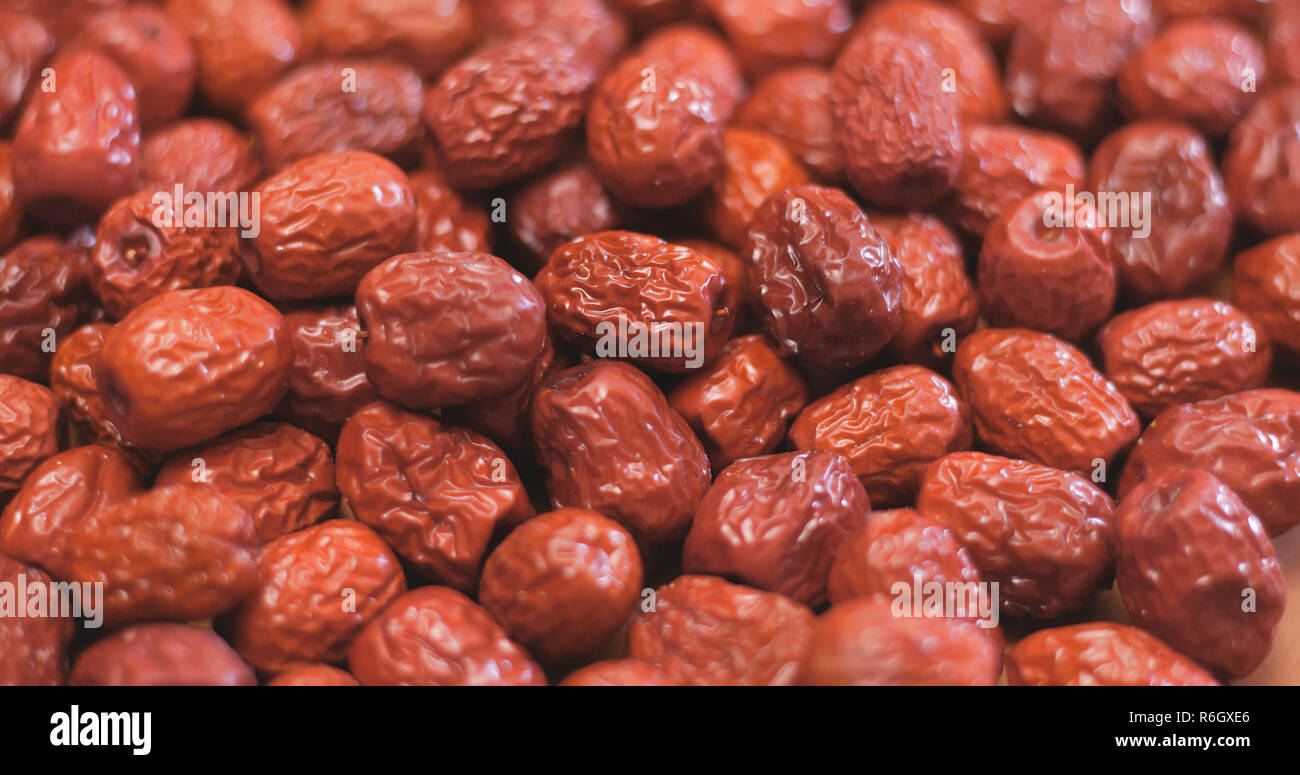 Red dried jujube Stock Photo - Alamy