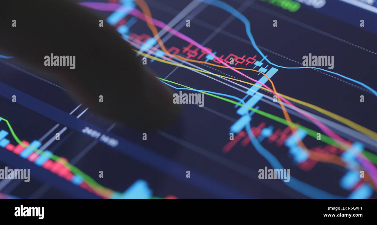 Analysis stock market data on digital screen Stock Photo - Alamy