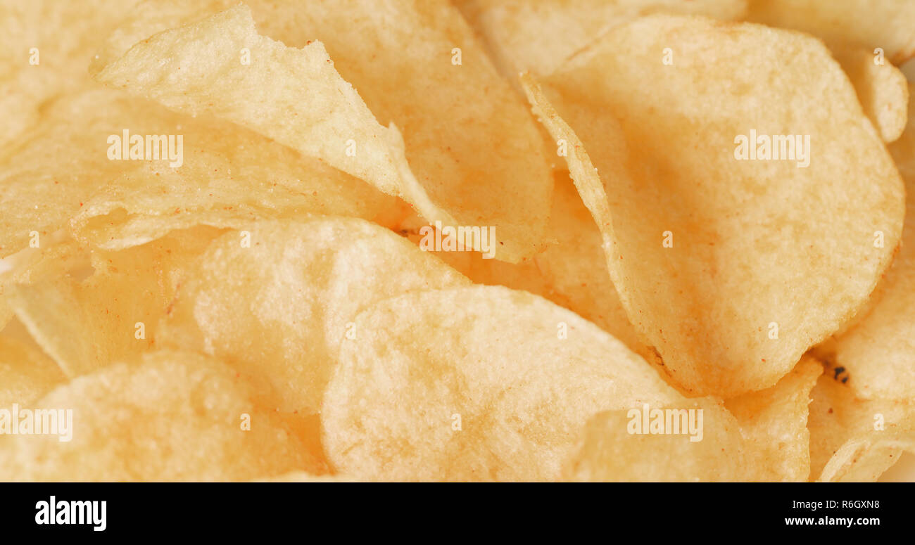 Potato chips close up Stock Photo - Alamy