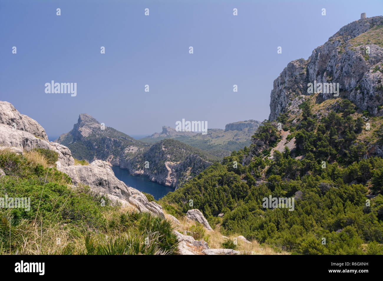 Mallorca, Spain. View of Cape Formentor (Cap de Formentor Stock Photo ...