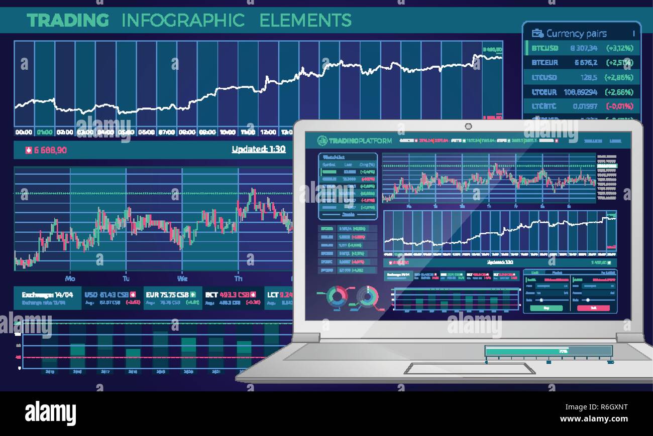 Trading Infographic Elements Stock Vector Image & Art - Alamy