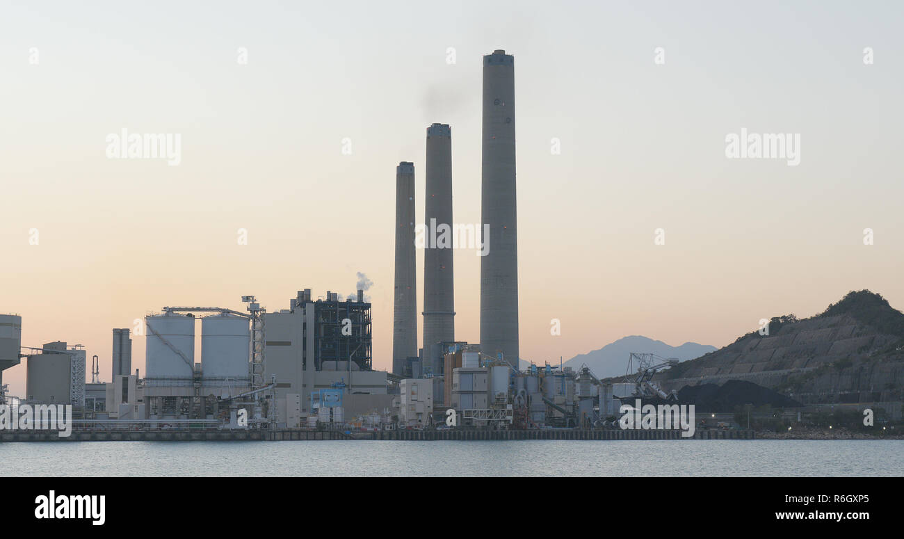 Power station in Lamma island at Hong Kong city Stock Photo - Alamy